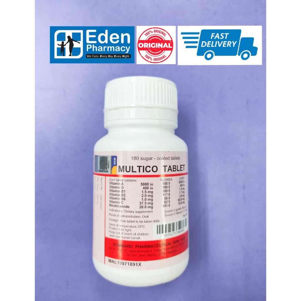 Sunward Multico Tablet ( 180's ) | Shopee Malaysia