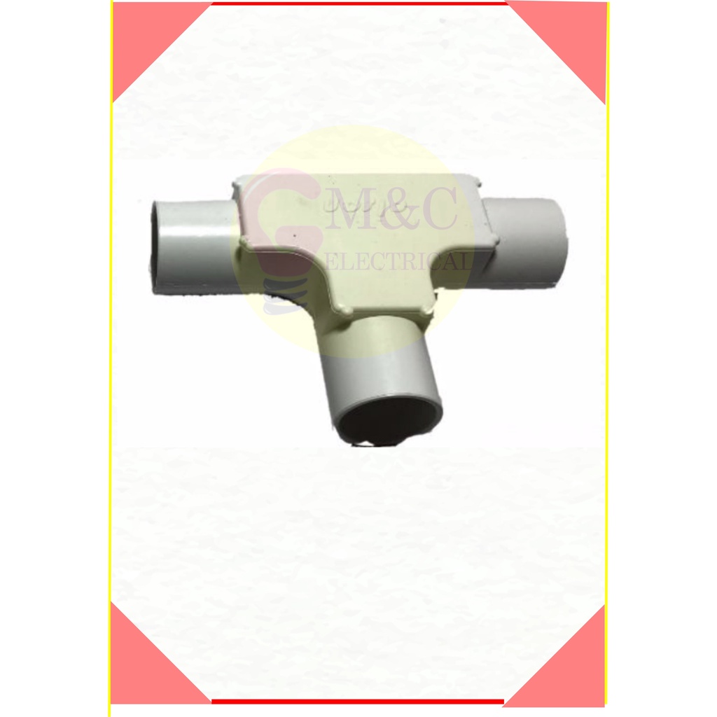 PVC TEE 20MM (3/4) 25MM (1") | Shopee Malaysia