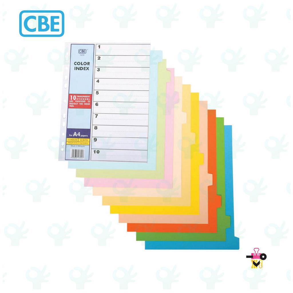 CBE PAPER COLOUR INDEX DIVIDER A4 | Shopee Malaysia