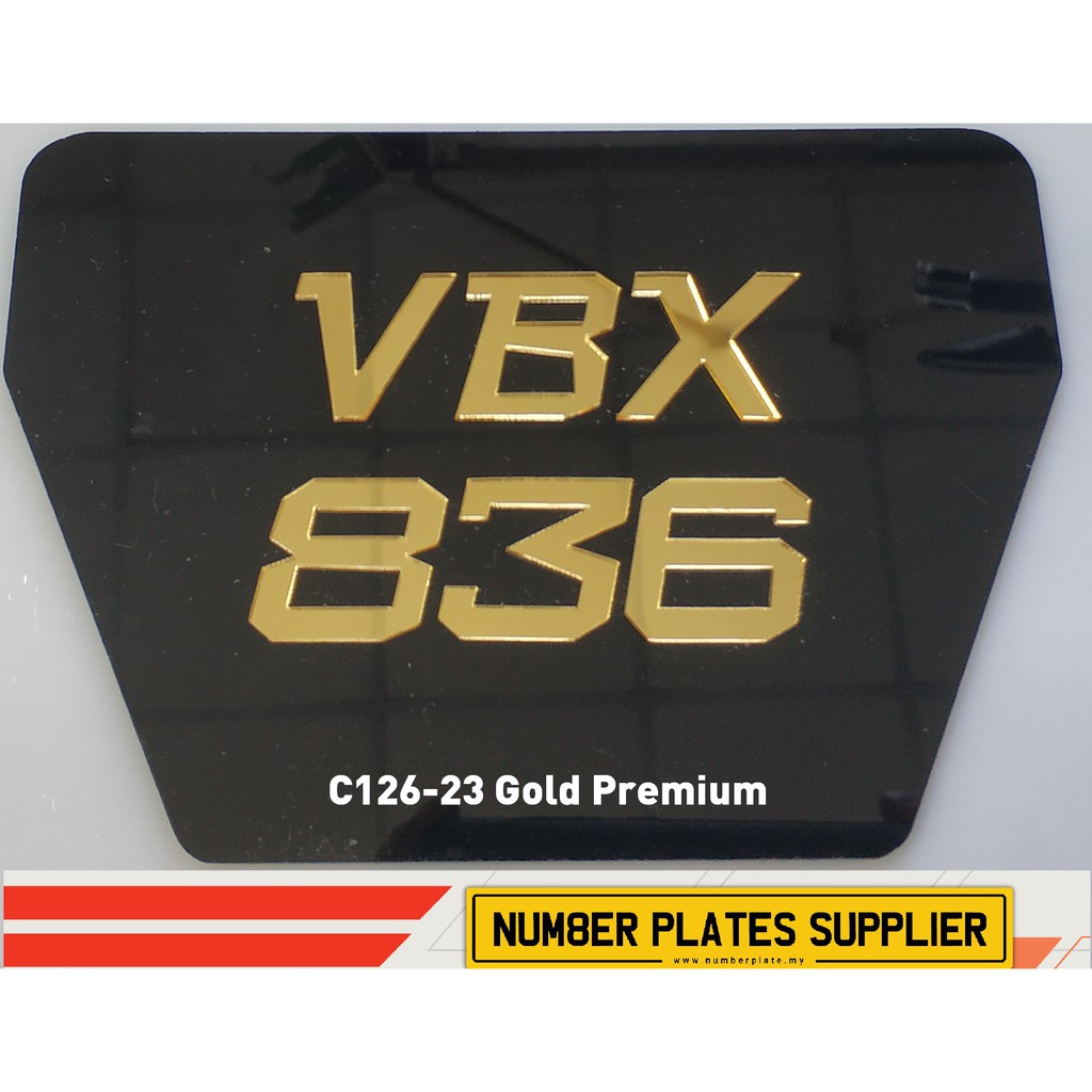 Crystal Motor Number Plate [Pre-Installed] Plat Nombor Kristal ...