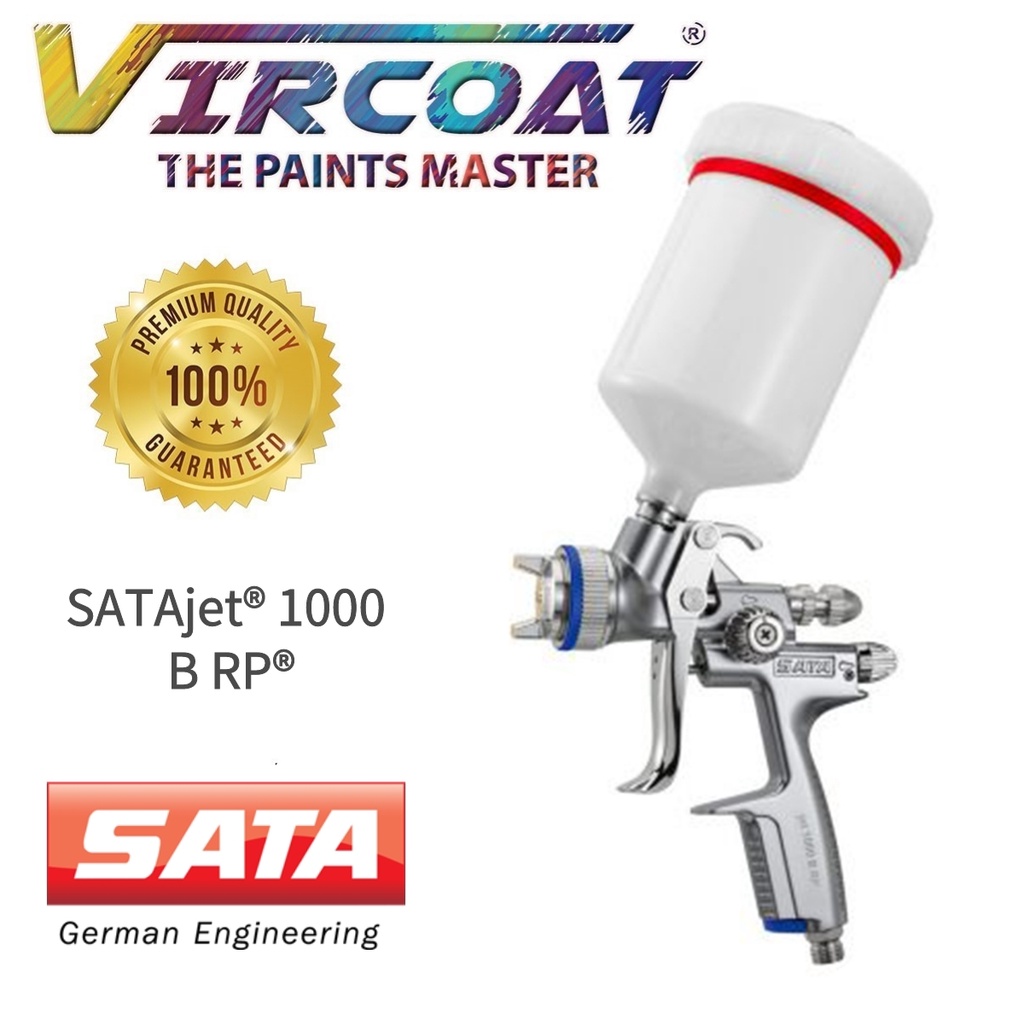 SATAjet 1000 BRP Nozzle 1.3 With 0.6 QCC Reusable PVC Gravity Flow Cup Shopee Malaysia