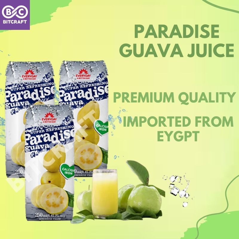 [EXP 090124] Paradise Guava Juice Drink 235ml Imported from Egypt Jus ...