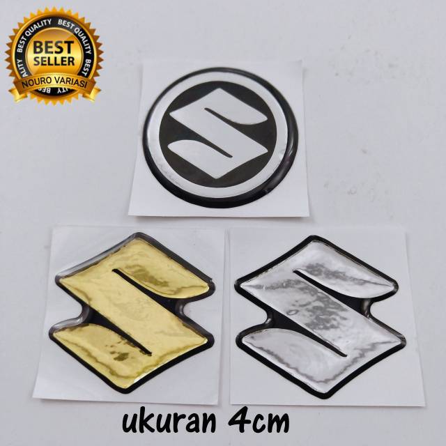 Best quality 4cm diameter round suzuki logo emblem | Shopee Malaysia