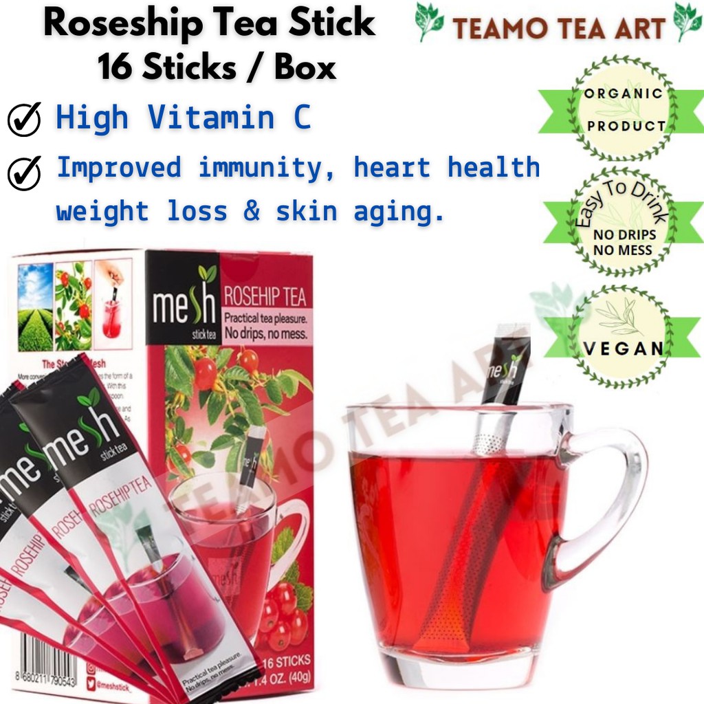 🍃TEAMO TEA ART🍃 MESH Stick Tea / Rosehip Tea / Box / Individual ...