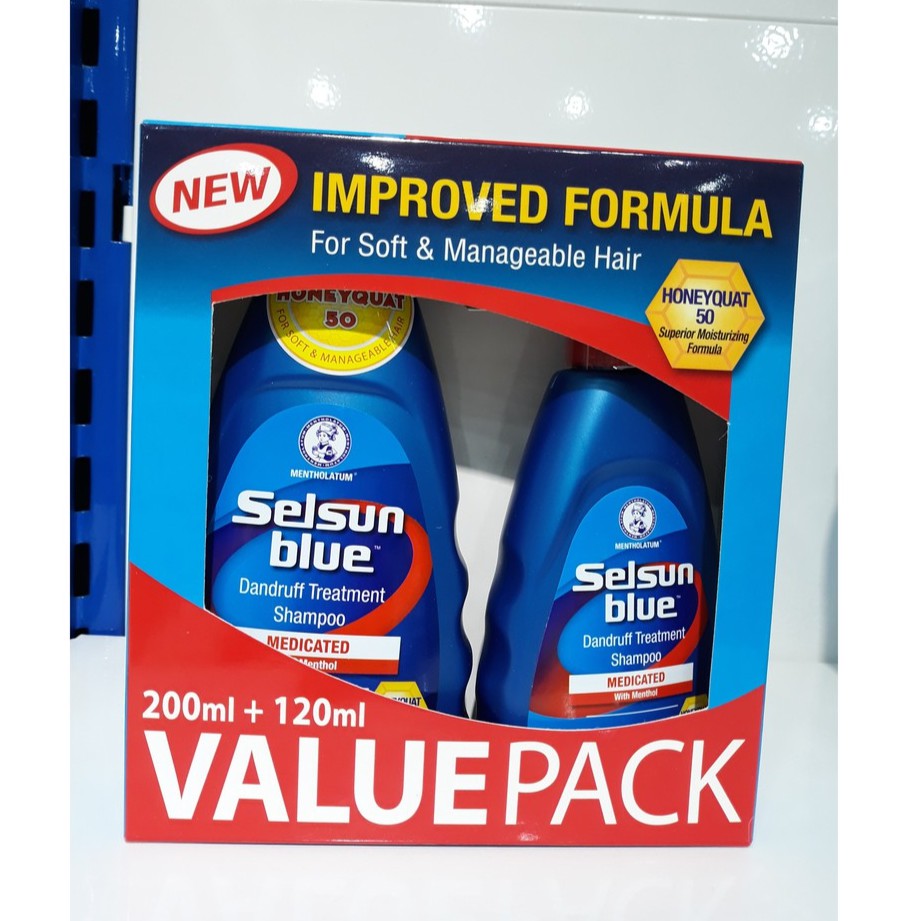 Selsun Blue Medicated 200ml+120ml(Exp: 05/21) | Shopee Malaysia