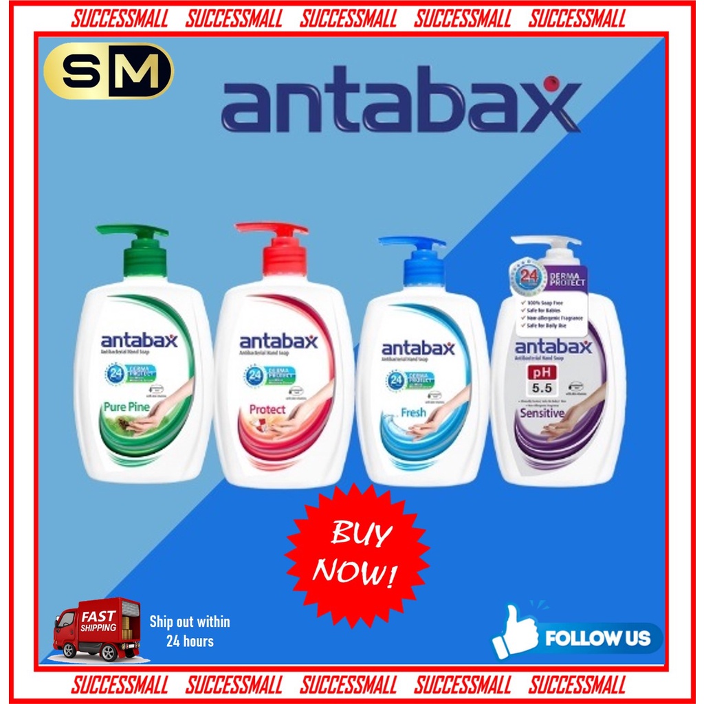 Antabax Antibacterial Hand Soap Hand Wash Fresh Protect Pure Pine ...