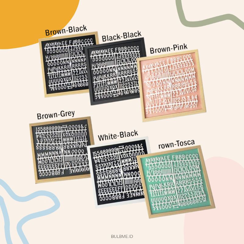 Letter board / Baby letter name board / Felt letter board square ...