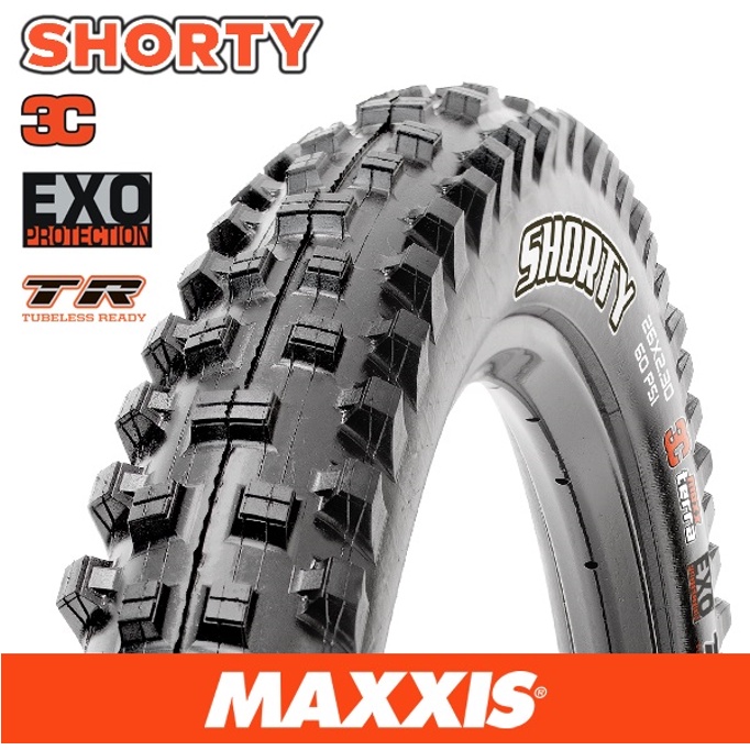 OFFICIAL DEALER MAXXIS SHORTY 27.5X2.40WT 29X2.40WT DOWNHILL TIRE E ...