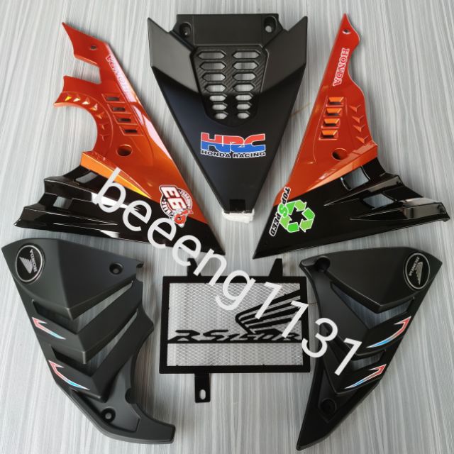 🔥RS 150 Set Package 4 in 1🔥 Bellypat Oren/Engine cover matt Black ...