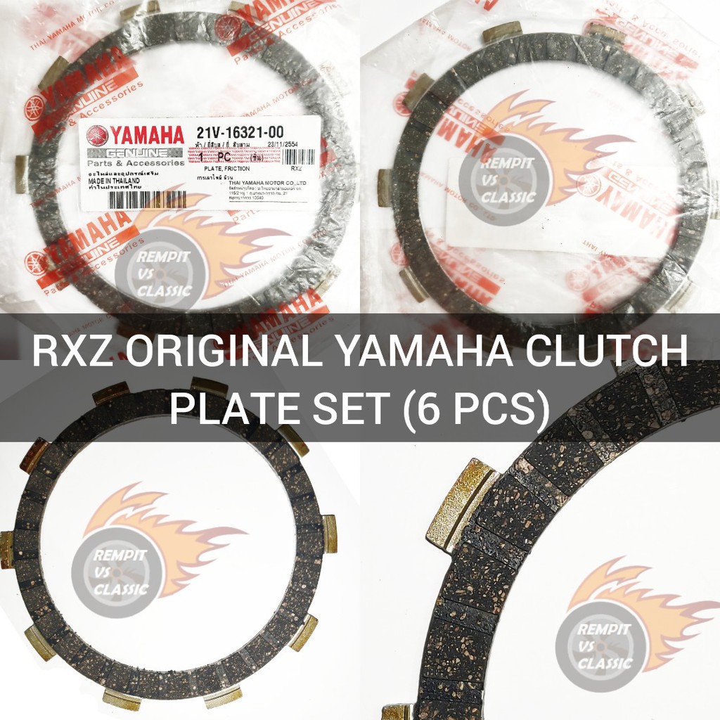 REMPIT Rxz Original Yamaha Clutch Plate Set ( 6 Keping ) | Shopee Malaysia