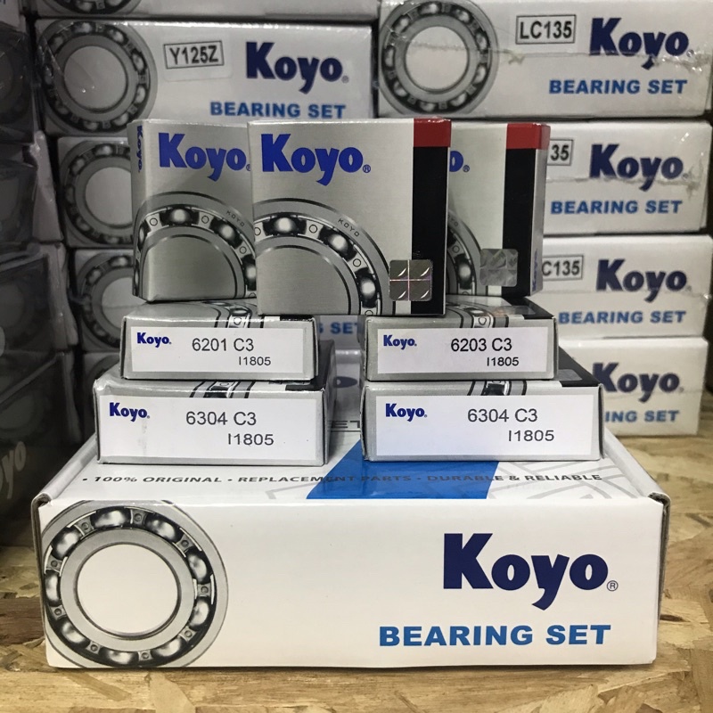 ENGINE BEARING ENGIN BEARING KOYO STANDARD C3 FULLSET LC135/Y125Z/RXZ ...