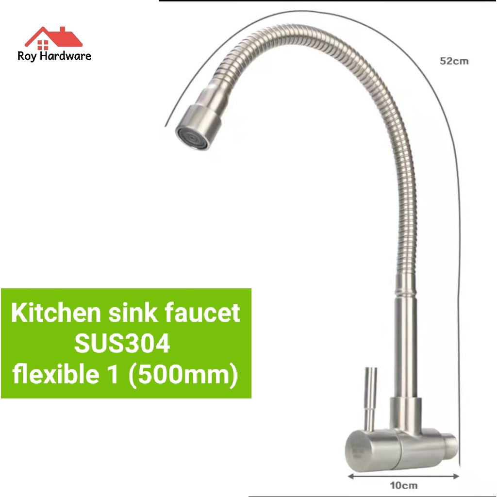 Kitchen sink faucet stainless steel SUS304 Keran sinki dapur keluli ...