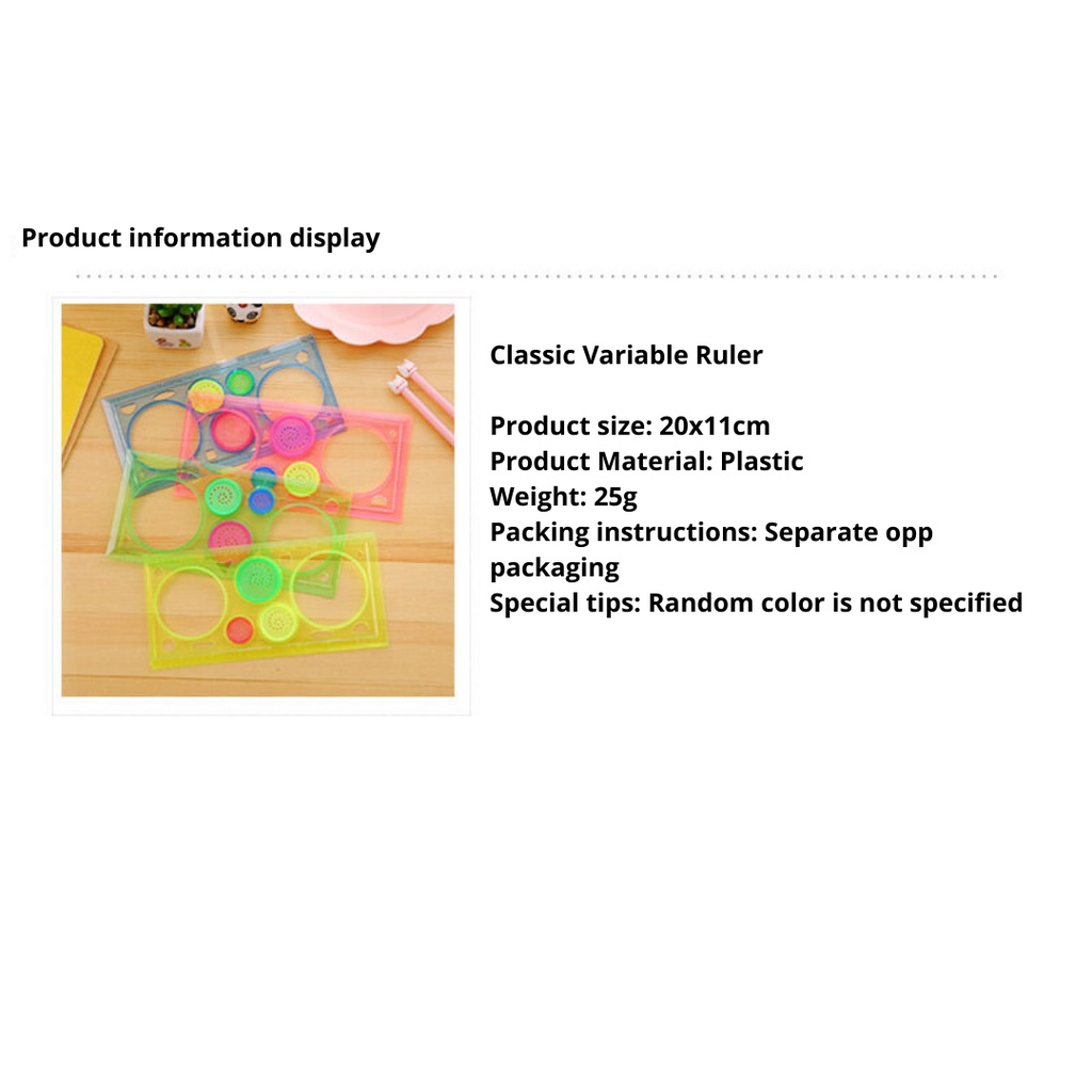Magic Ruler Spirograph Geometric Design Ruler Pattern Ruler Drawing ...