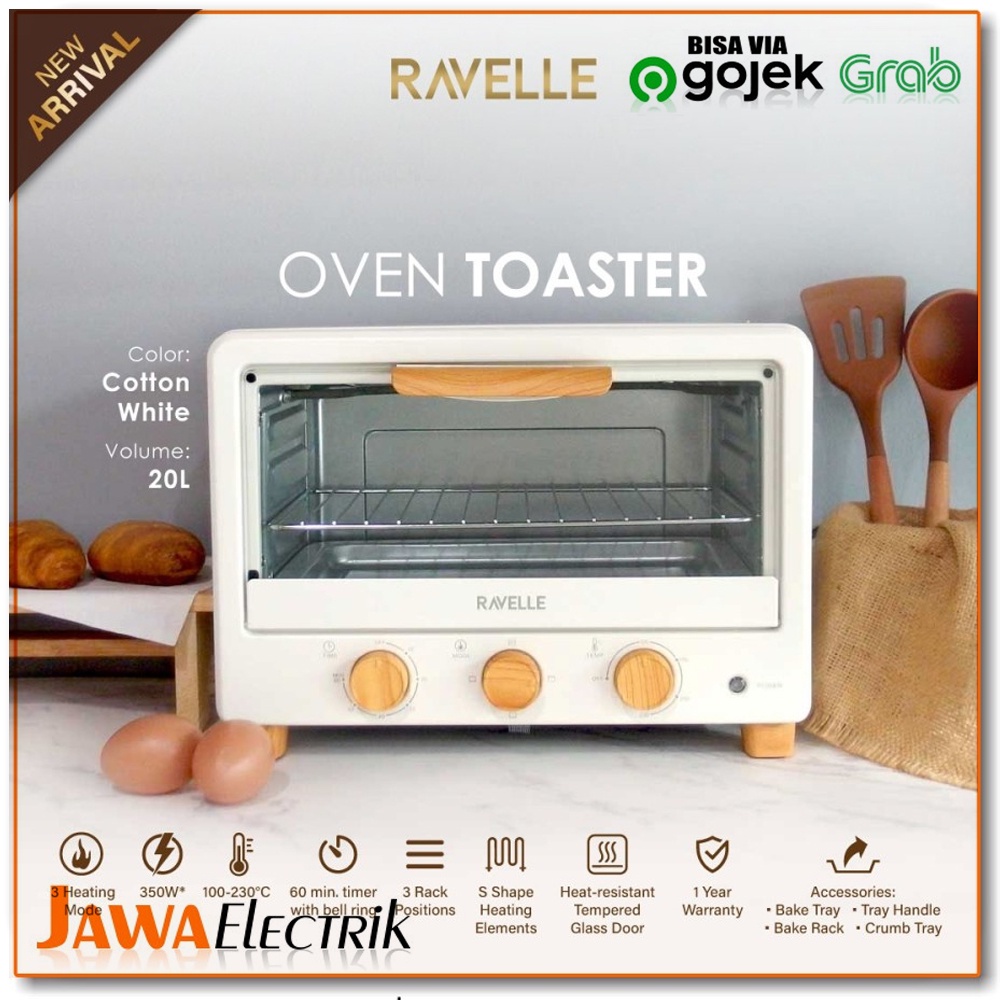 Ravelle 20 Liter Electric Toaster Oven Korean Modern Design Toaster ...