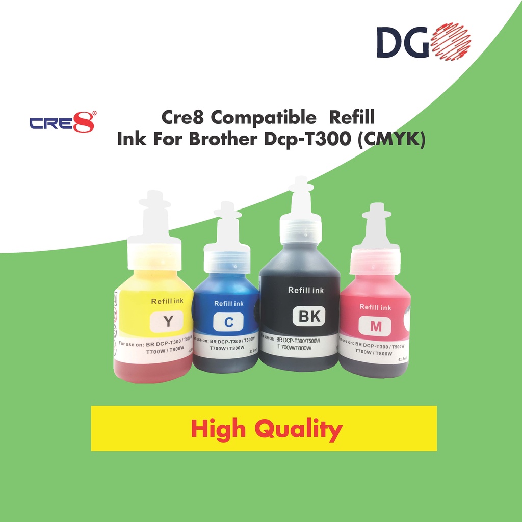 CRE8 Compatible Refill Ink For Brother Dcp-T300 Dcp-500w Dcp-T700w Dcp ...