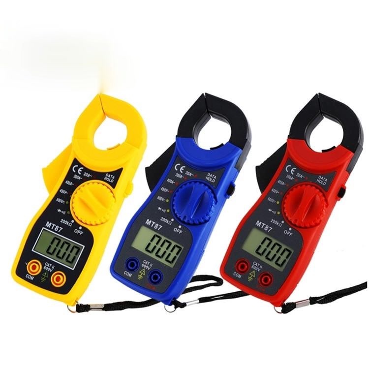 MT87 Digital Multimeter Electronic Volts Amps Clamp Meter Tester ...