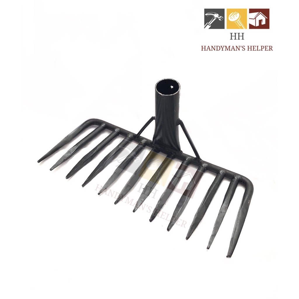 4T 6T 8T 10T 12T HEAVY DUTY LOCAL METAL GARDEN RAKE RAKER CAKAR BESI ...