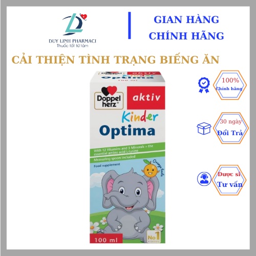 Doppelherz Kinder Optima Multivitamin - Stimulates Appetite and ...