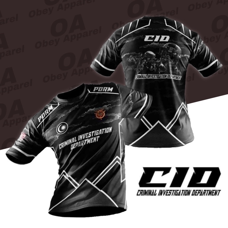 Criminal Investigation Department CID Sublimation Tshirt | Frontliner ...
