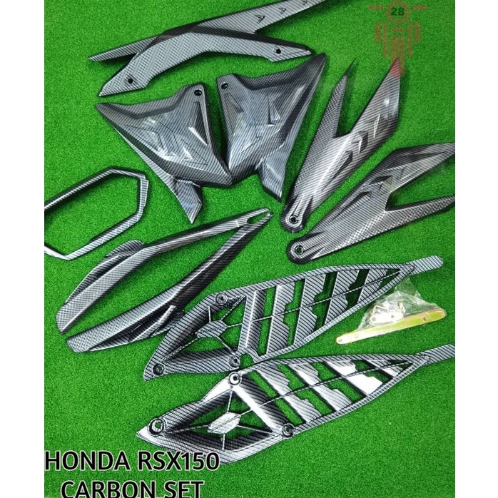 Honda RSX 150 Accessories Cover Carbon Package 6 In 1 Set Honda RSX150 Winner X cf Shopee Malaysia