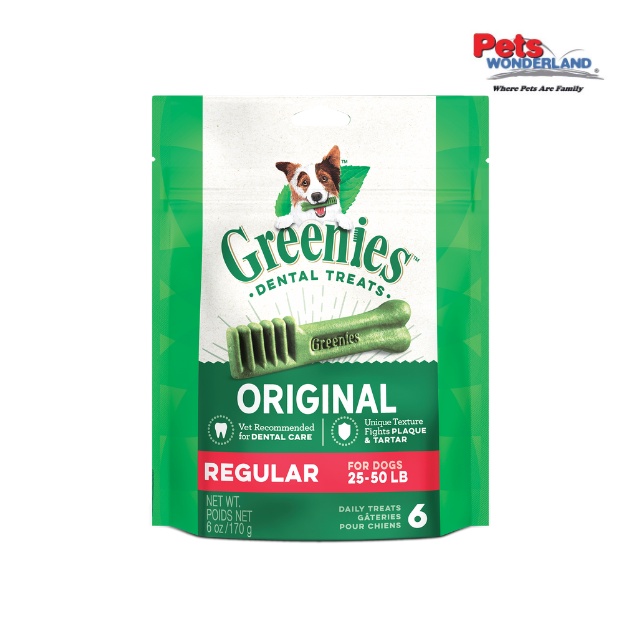 Greenies Dog Dental Chews/Treats-Treatpak Regular 6 Oz (170g) | Shopee ...