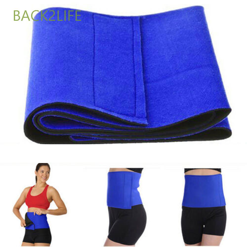 BACK2LIFE Elastic Bands Waist Trimmer Belt Cellulite Belly Burn Fat ...