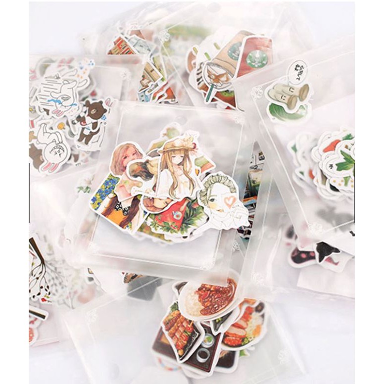 Set of cute, adorable, cute cartoon stickers for decoration | Shopee ...