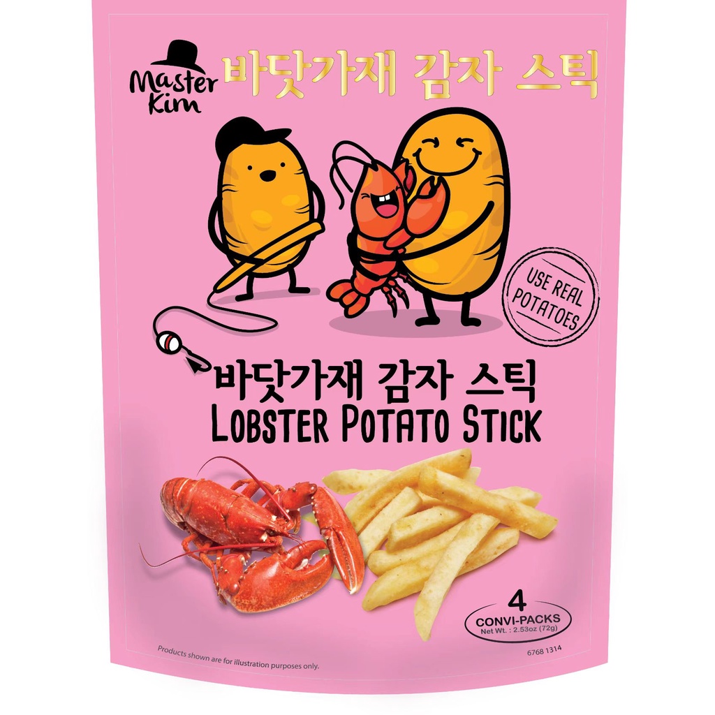 HALAL Master Kim Potato Stick / French Fries (4 Pkts/72g) 薯条零食 (内含4小包 ...