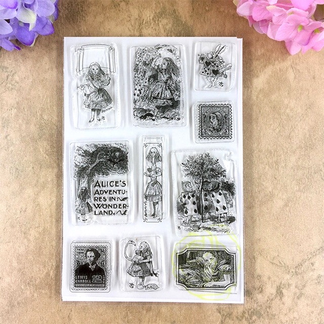 Classic Alice in Wonderland Clear Stamp/ Pvc stamp | Shopee Malaysia