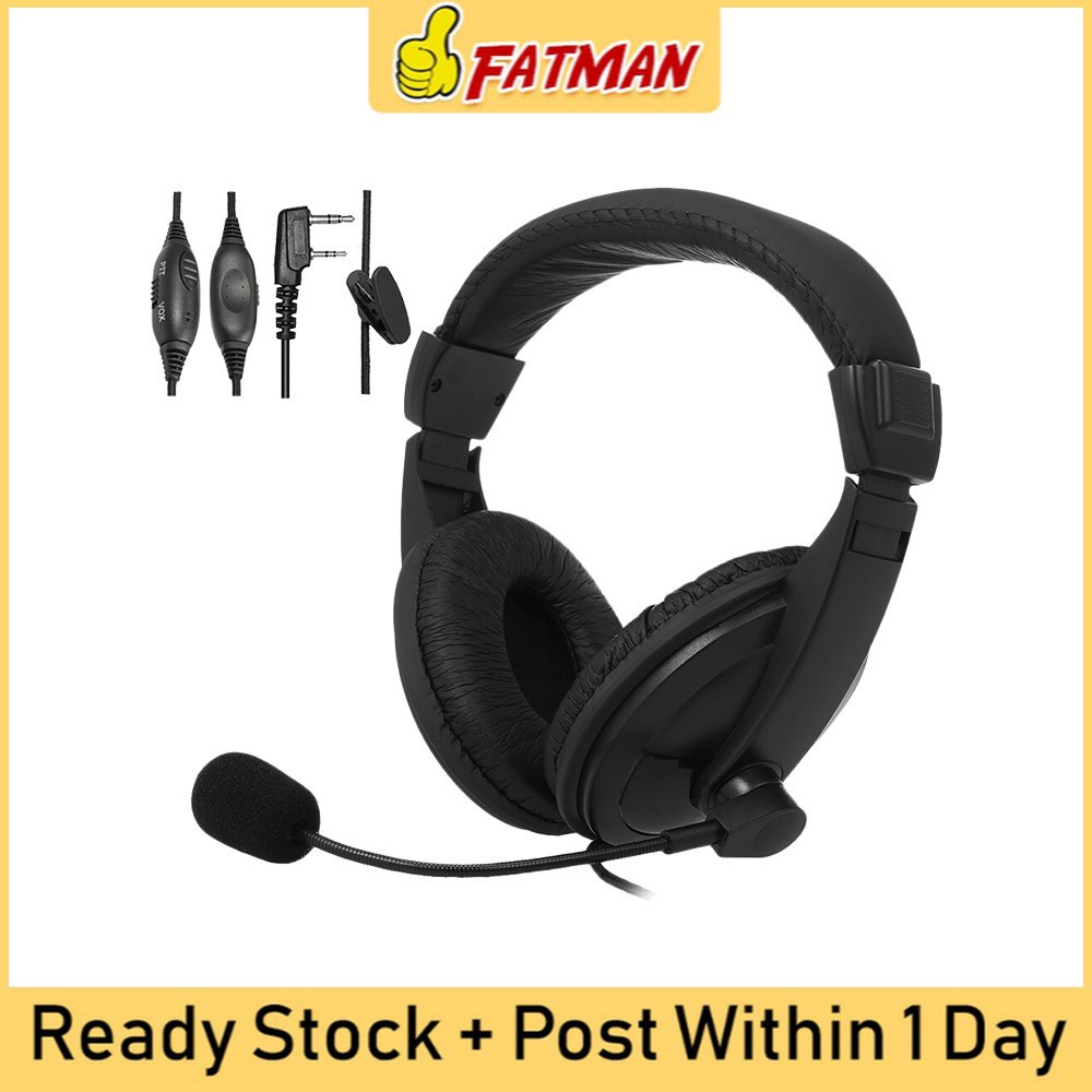 Walkie Talkie Headset with MIC K Type M Type Baofeng Kenwood HYT ...