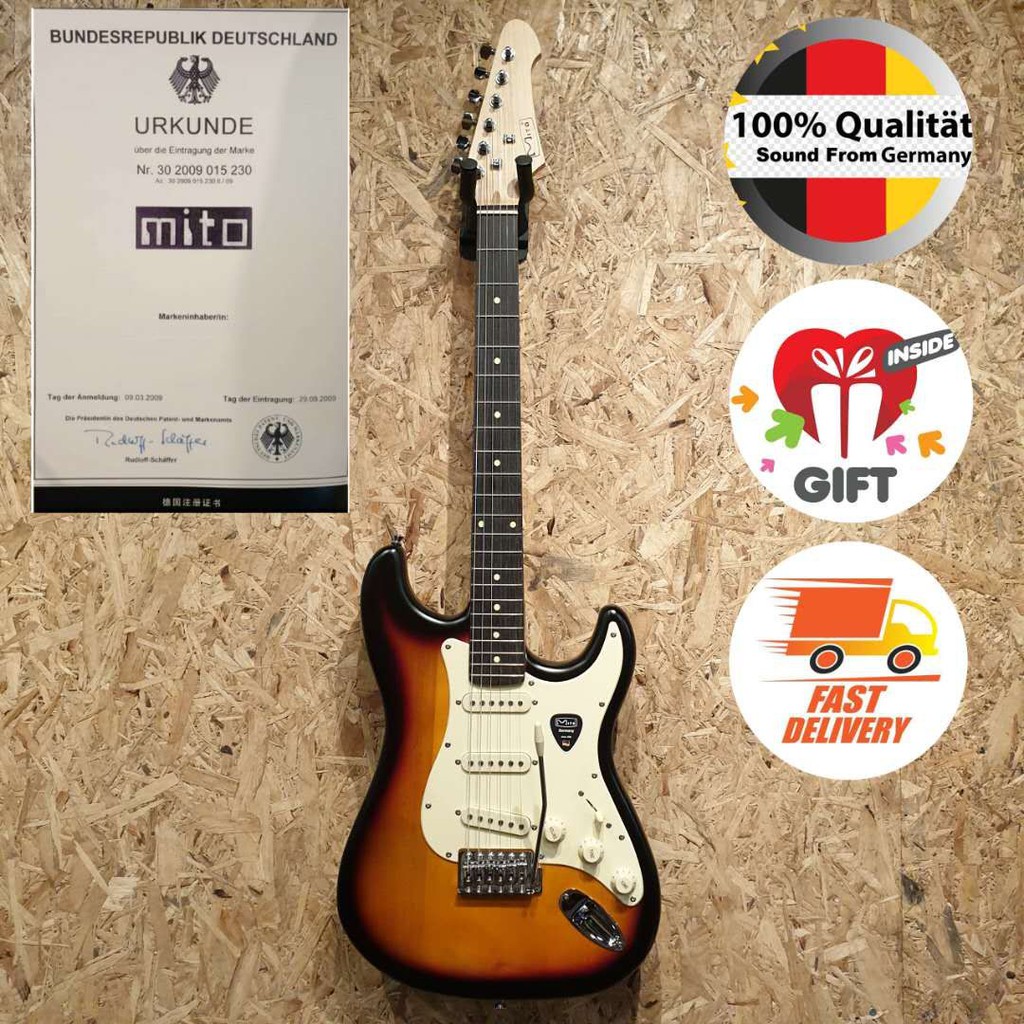 Mito ST(Matte) Stratocaster Sunburst Electric Guitar # Vaccine ...
