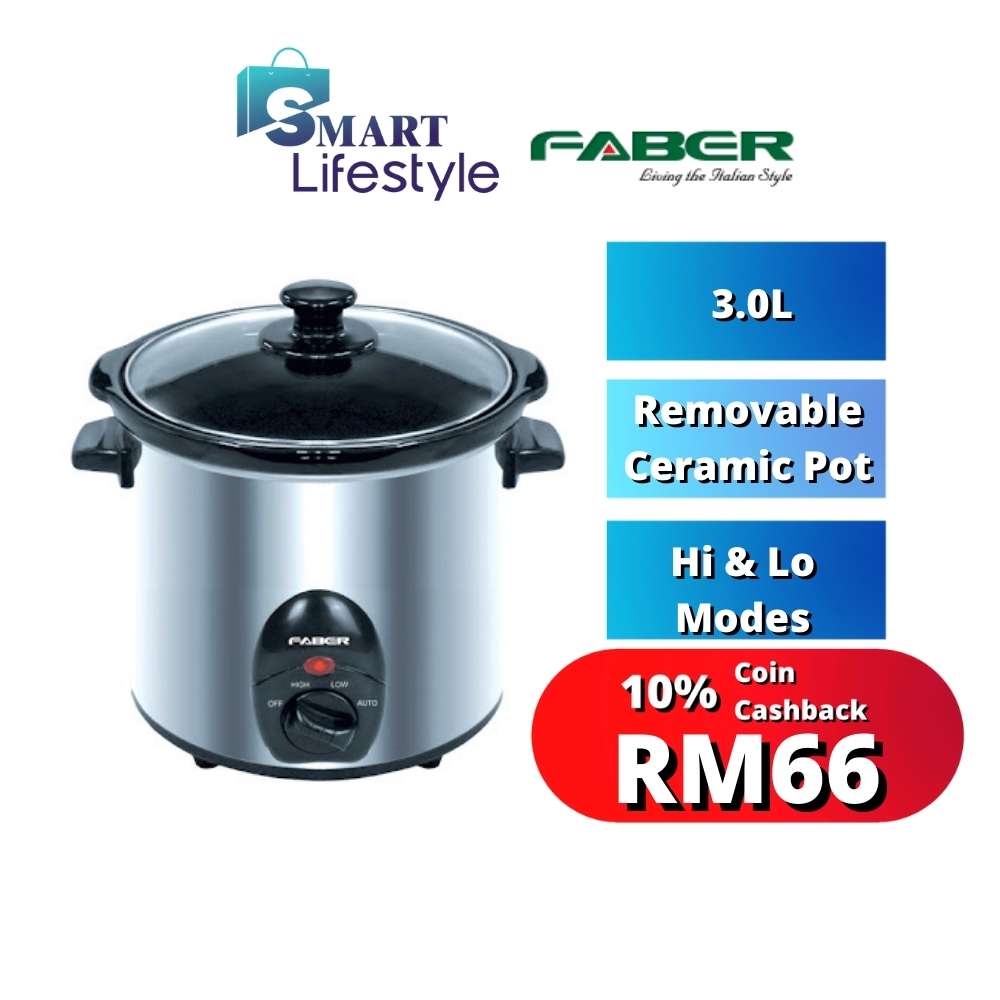Faber/Pensonic Slow Cooker (3.0L) FSC530 / FSC300BK / PSC-301 | Shopee ...