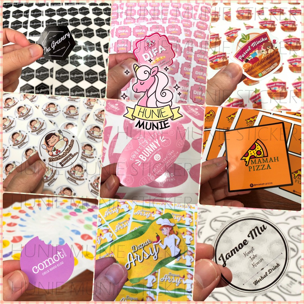 Print CUTTING Sticker Logo Online Shop / Olshop - Print Cut A4 Stickers ...