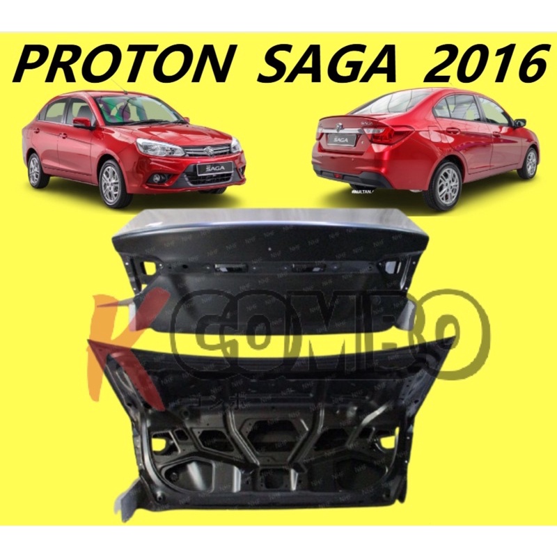 PROTON SAGA VVT 2016 REAR BONNET / TRUNK LID / BELAKANG BONNET | Shopee ...