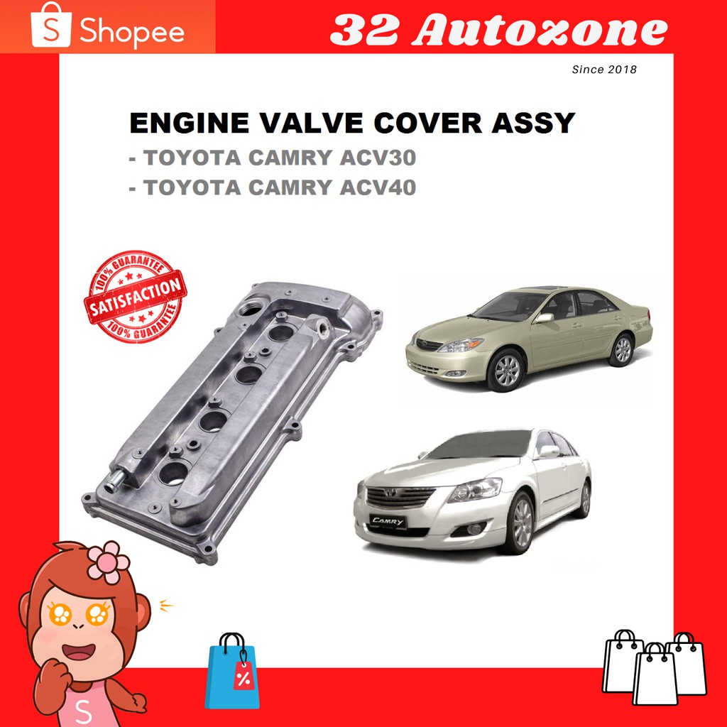 OEM TOYOTA CAMRY ACV30, ACV40/41 ENGINE VALVE COVER ASSY FOR 2AZ ENGINE ...