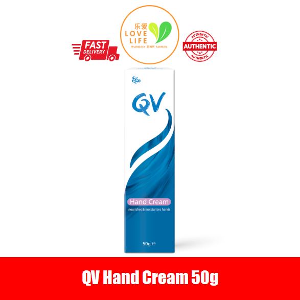 EXP 09/2026 QV Hand Cream 50g nourishes moisturises hands Made In ...