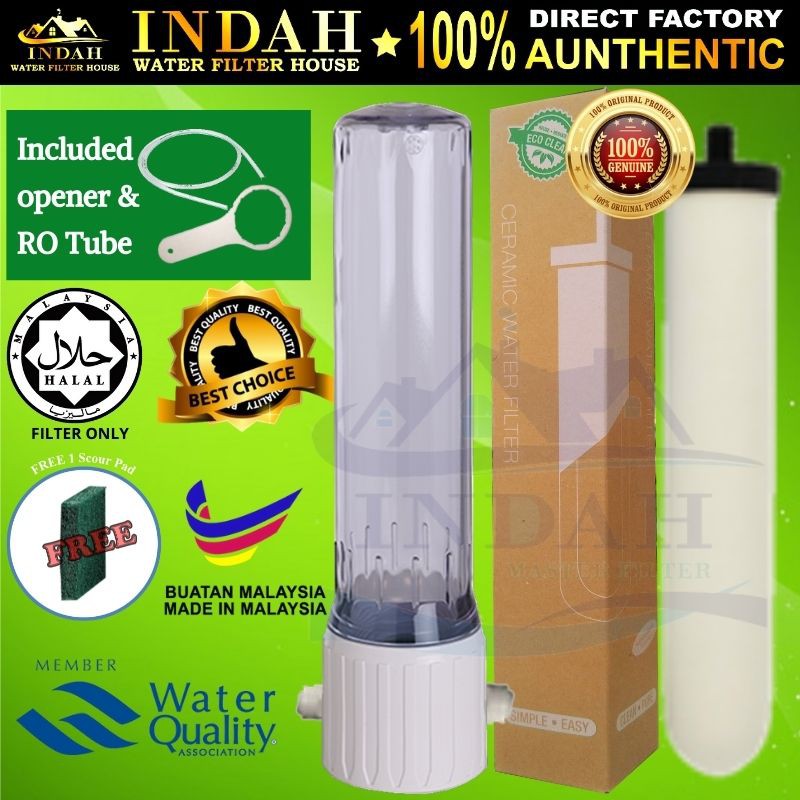 CTC3000 Transparent Water Filter Housing w/ Remington Standard JAKIM ...