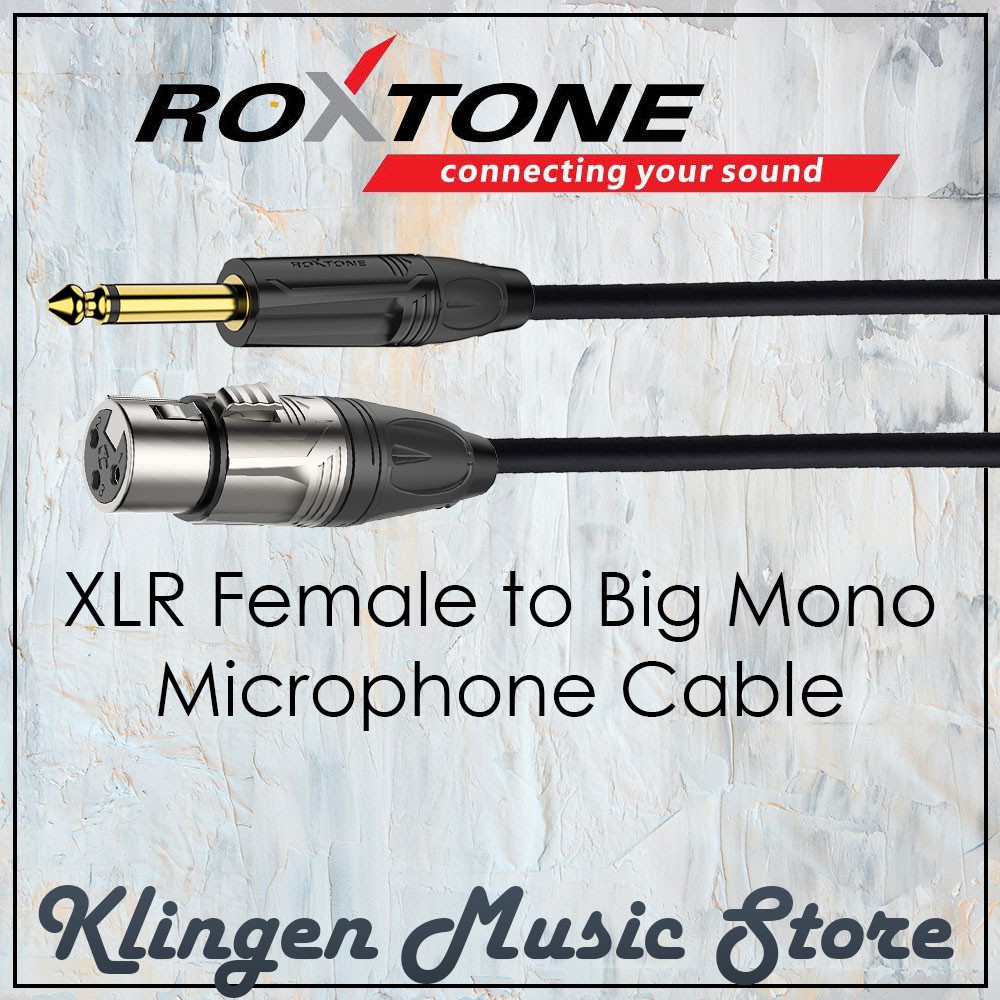 Blackline Roxtone Good Quality Microphone Signal Patch Cable XLR Female ...