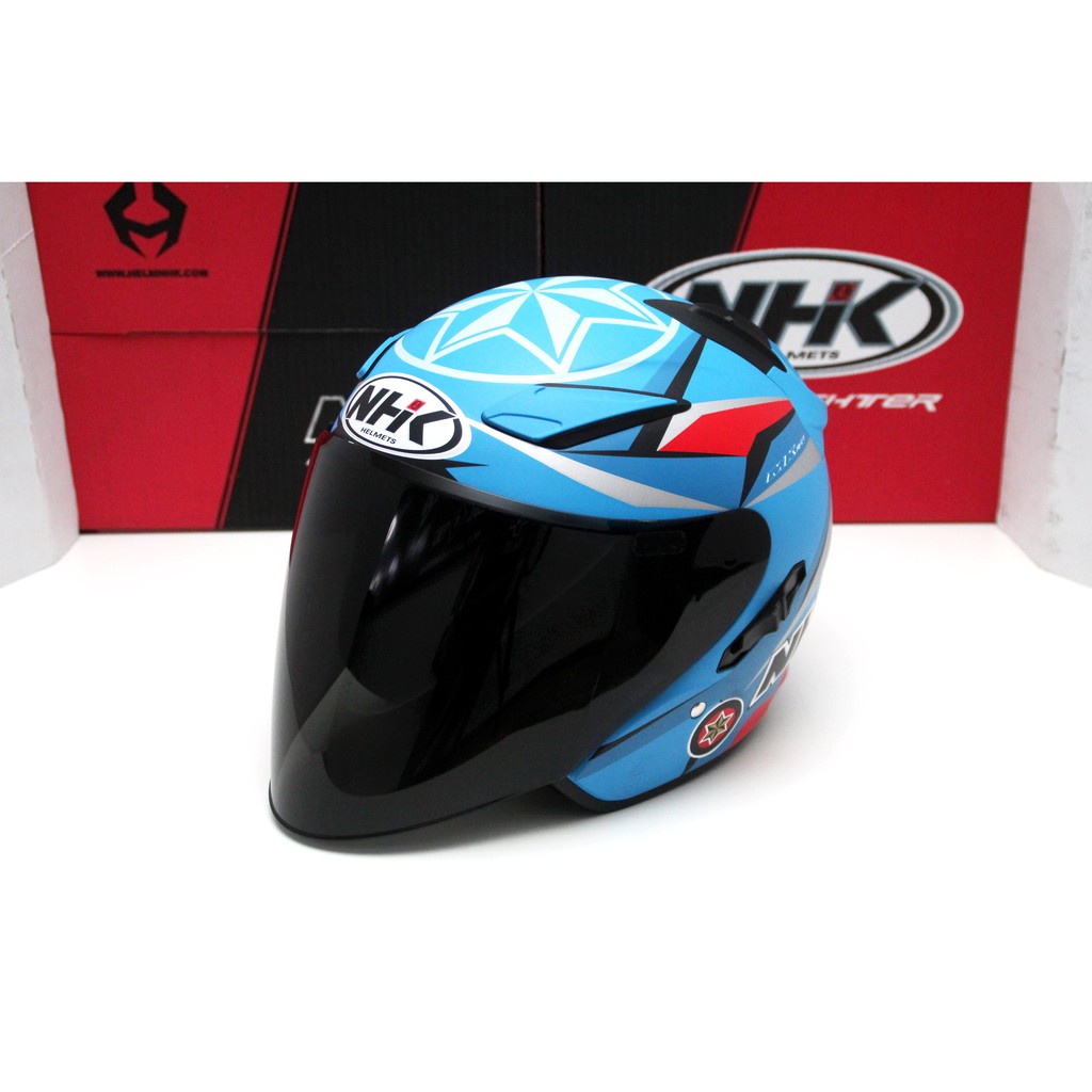 NHK Helmet R1 v2.0 Estrella Galicia (Blue Estrella Doft) Helmet NHK ...