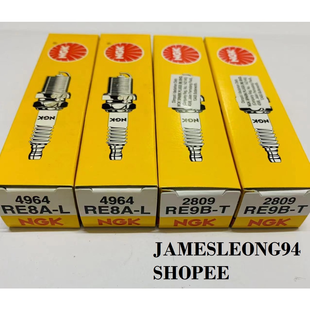 ORIGINAL RE8A-L+RE9B-T (4964+2809) NGK SPARK PLUG MAZDA RX-8 (ROTARY ...