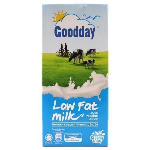GOODDAY UHT FULL CREAM MILK / CHOCOLATE / LOW FAT - 1 liter X 12 ( 1 CARTON) | Shopee Malaysia