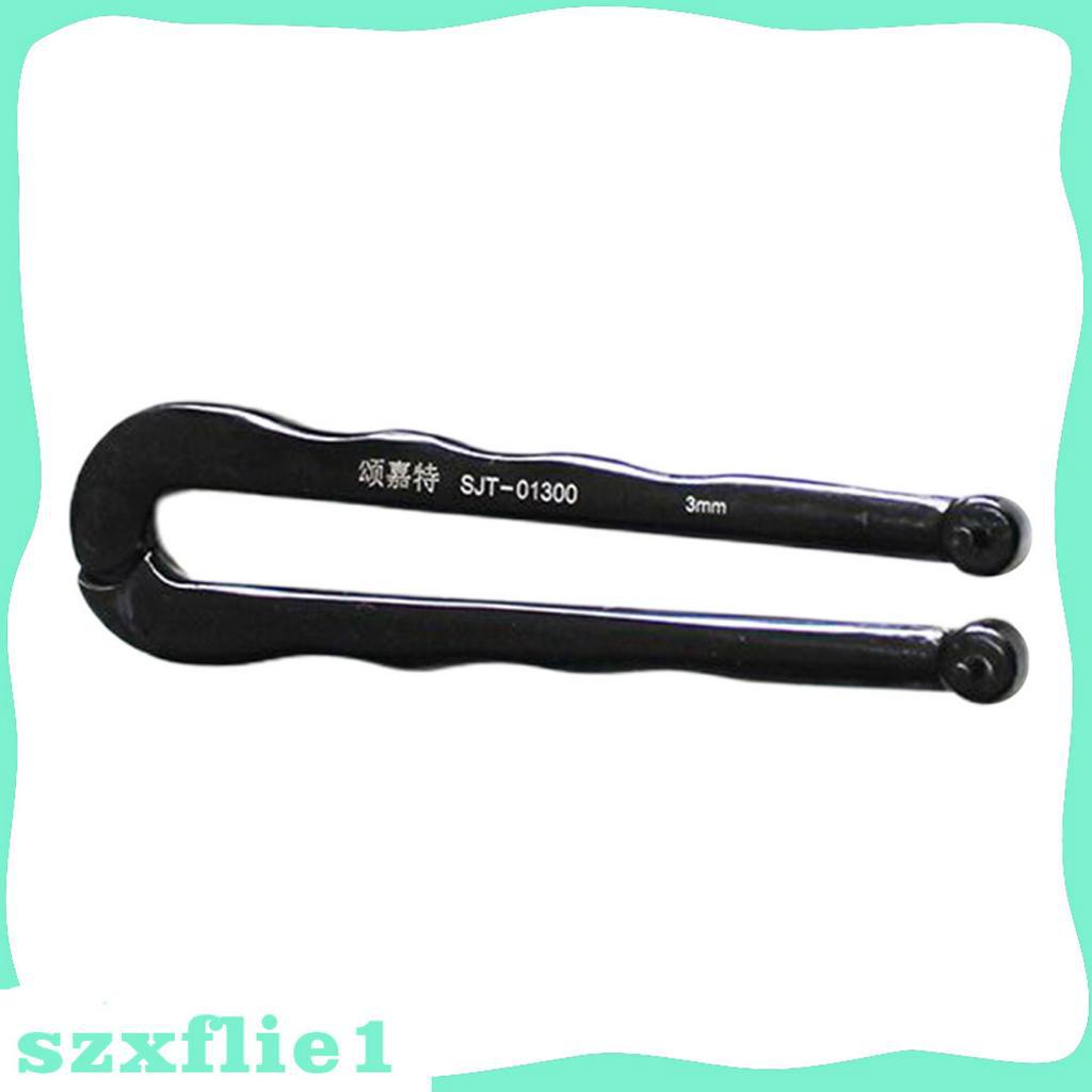 [ Black Finish Steel Adjustable Face Spanner Wrench Pin Plier Round Nut ...