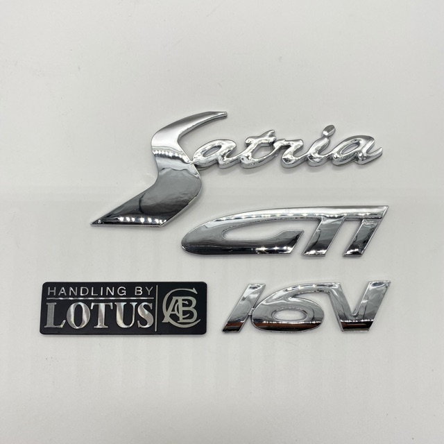Proton Satria GTI 16V Logo Emblem HANDLING BY LOTUS Plate Emblem Logo ...