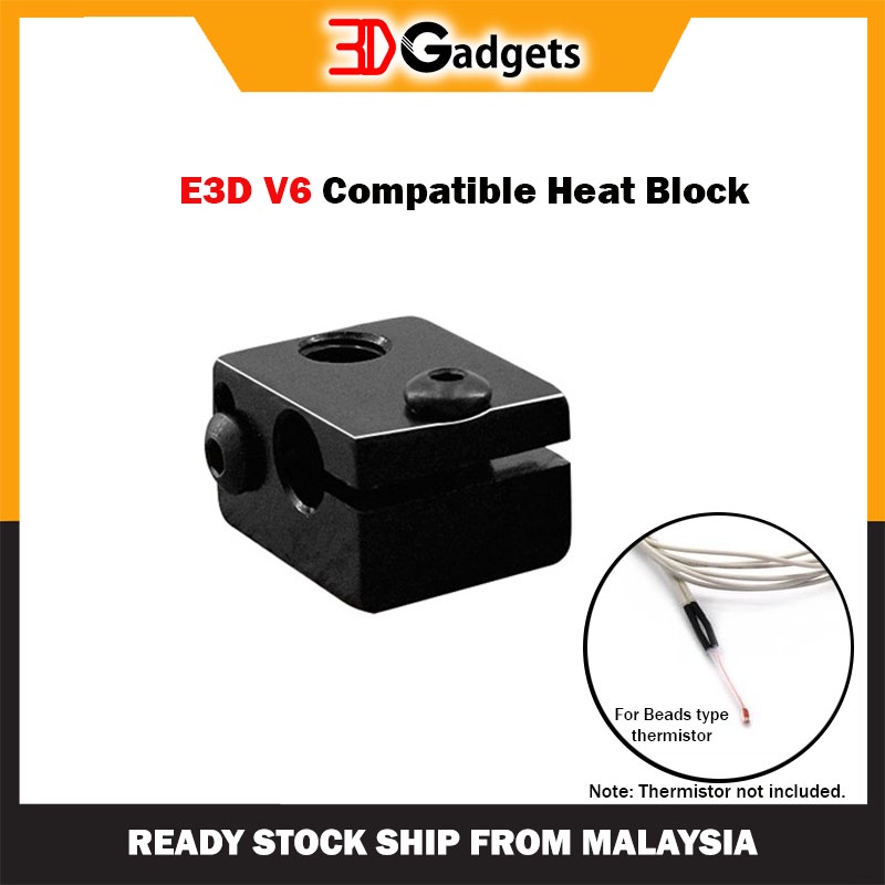 E3D V6 Compatible Heat Block for 3D Printer | Shopee Malaysia