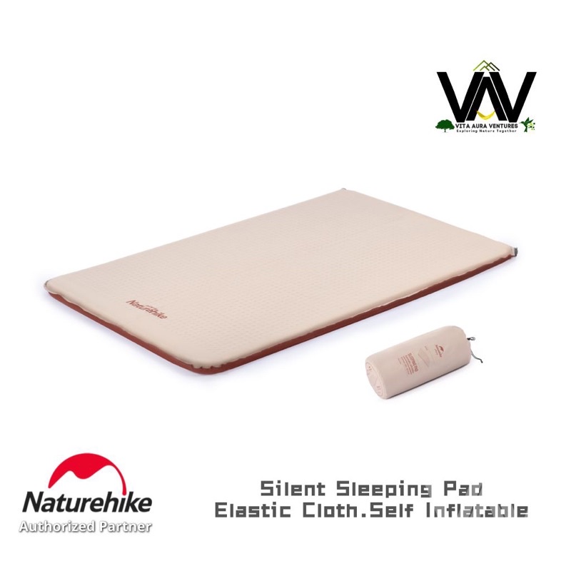 Naturehike Elastic Cloth Silent Self-Inflate Sleeping Pad 6cm | Shopee ...