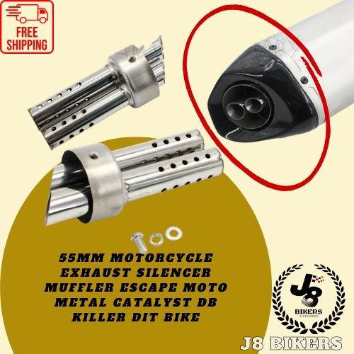 Motorcycle PIPE DB Killer Silencer Noise Sound Eliminator 55mm Exhaust ...