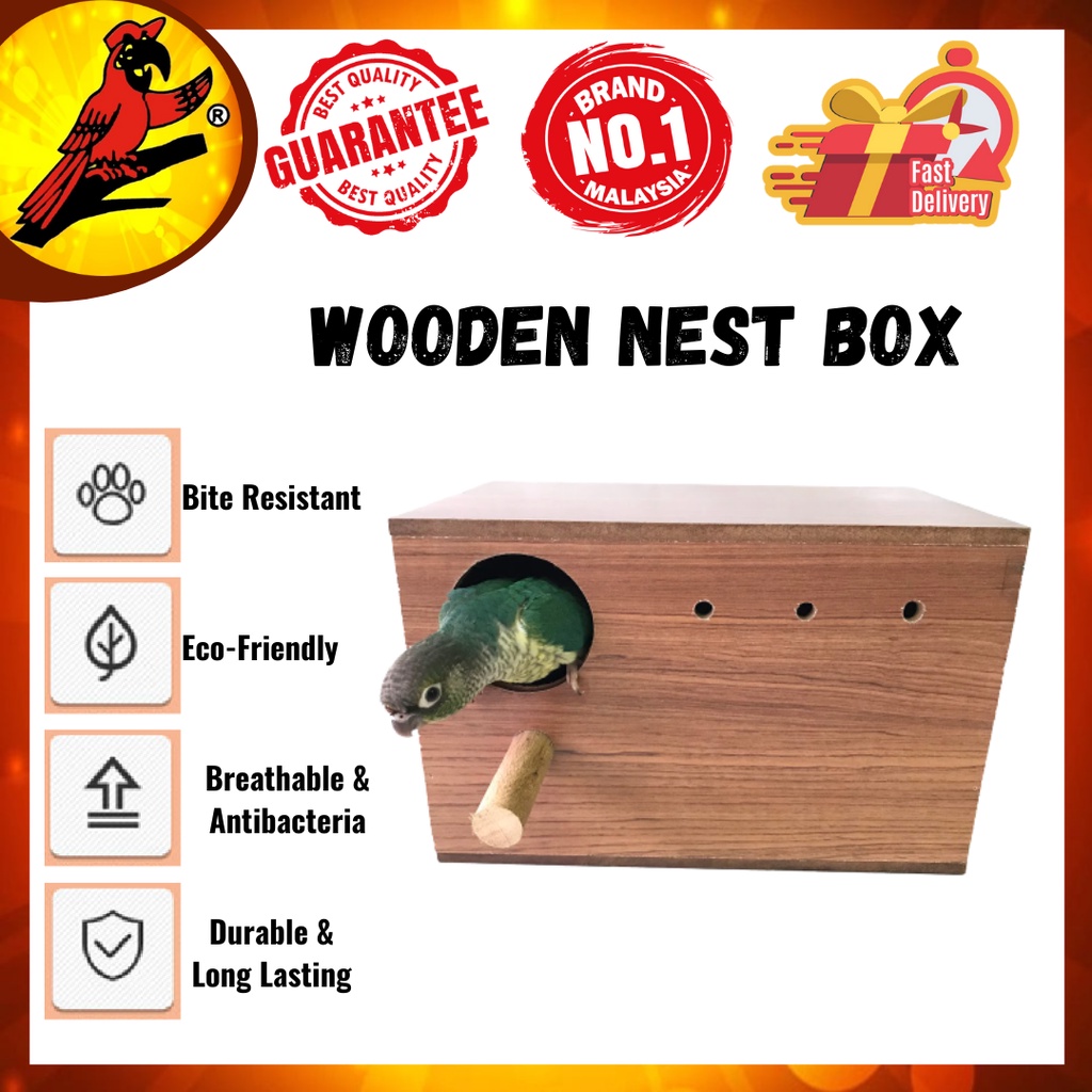 MPT Sugar Glider Nest Box Parrot Nest Box Bird Nest Box Baji Nest Box ...