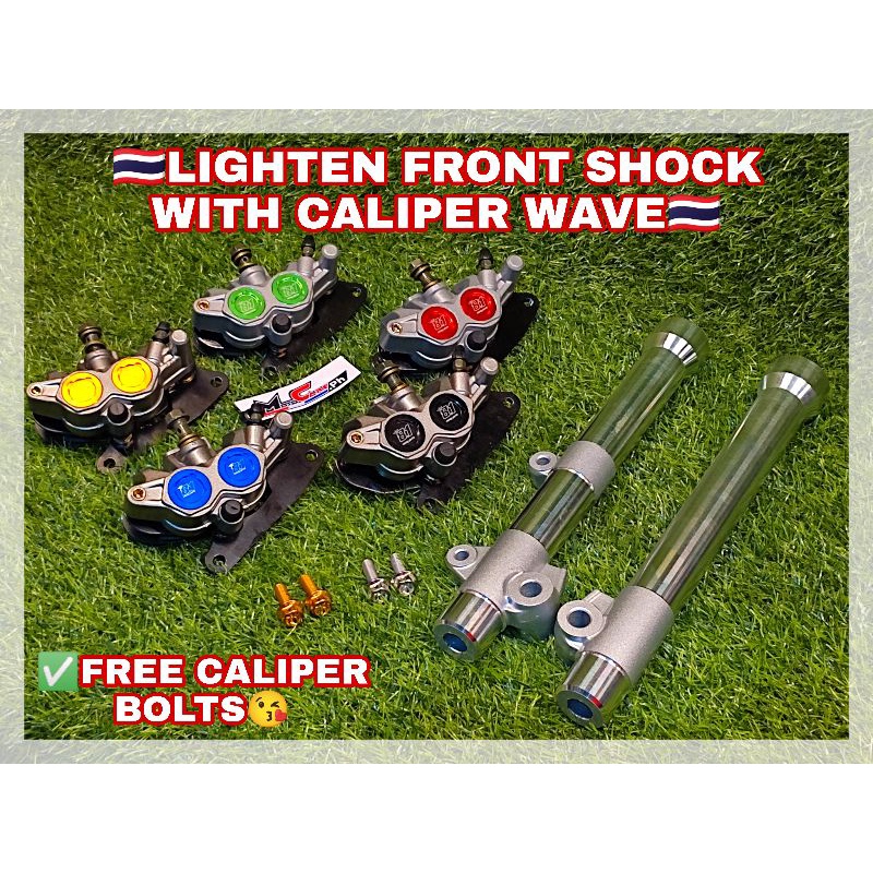 LIGHTEN FRONT SHOCK for WAVE 125 WITH FORMULA 8.1 CALIPER 2POT ...