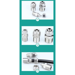 KPC Pneumatic Fitting Quck Screw On Thread 1/8 1/4 3/8 1/2 BSP 4mm 6mm ...