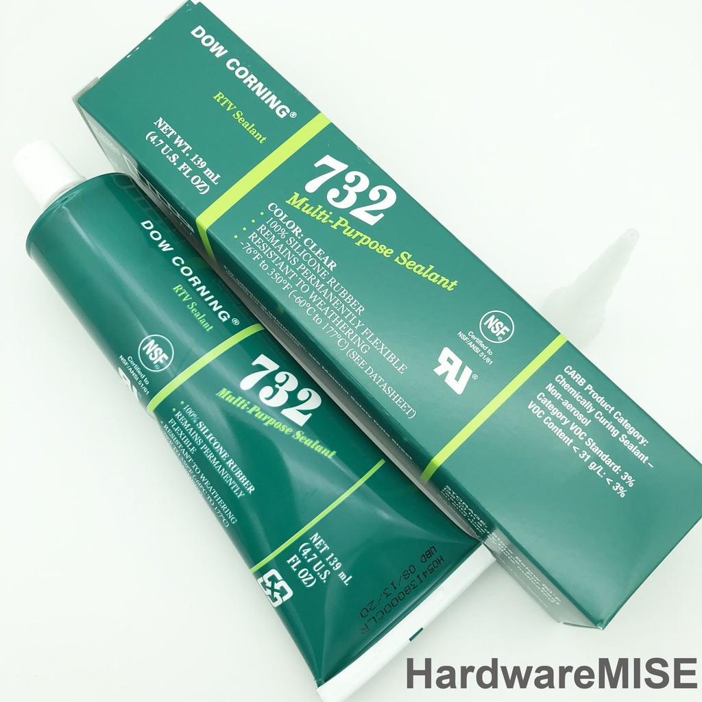Dow Corning rtv 732 Dowsil White Multi-Purpose Silicone Sealant 139ml per tube | Shopee Malaysia